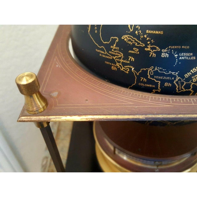 1979 Royal Geographical Society World Clock Imhof Switzerland | Chairish