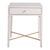Contemporary Royal Royal End Table, Alabaster | Chairish