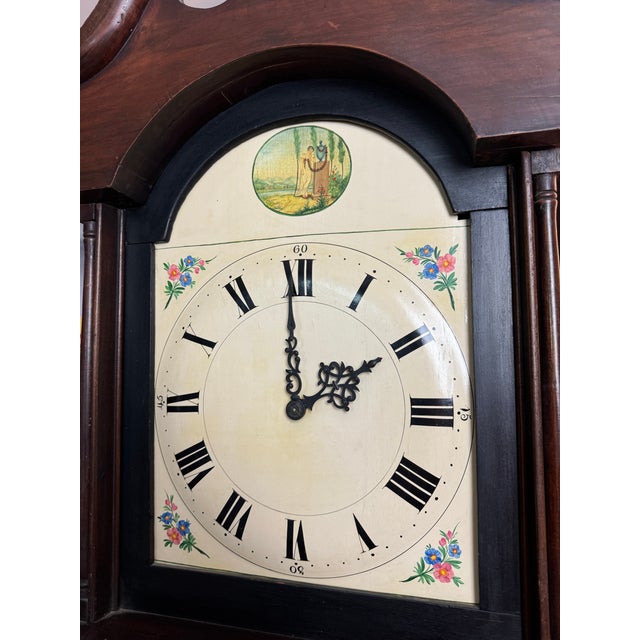 Early 1800s American Pennsylvania Dutch Grandfather Clock | Chairish