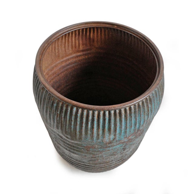 Vintage Iron Barrel | Chairish