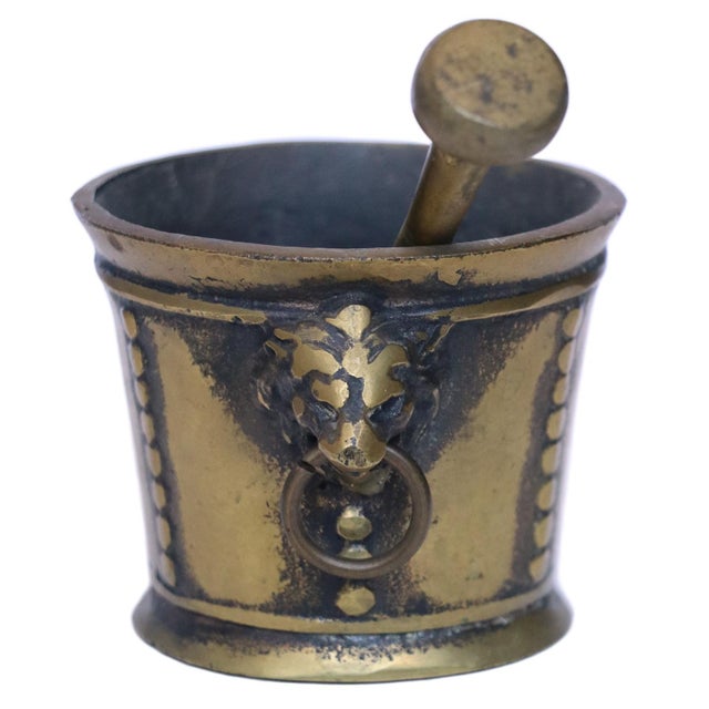 Bronze Motor & Pestle | Chairish
