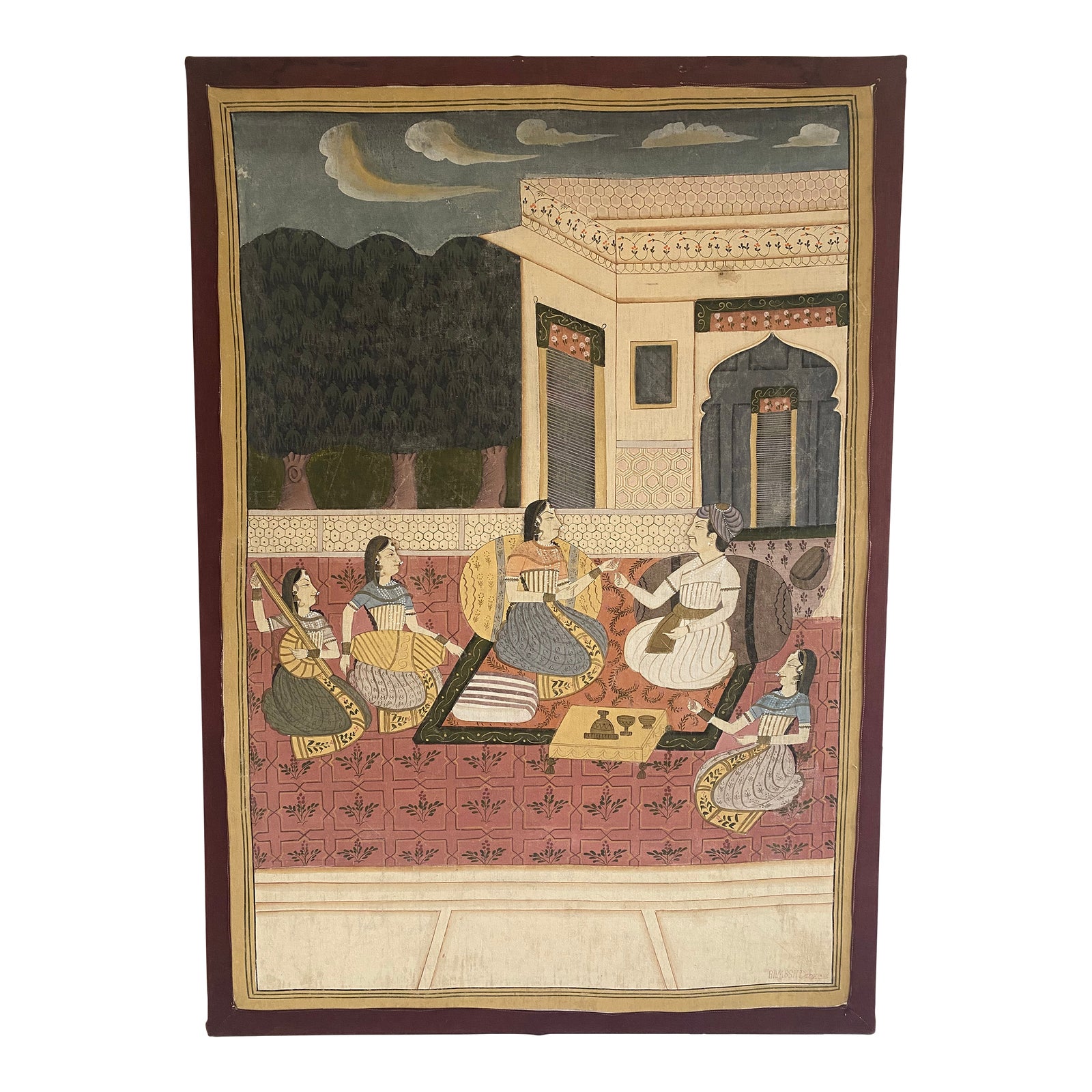 Antique Pichhavai Silk Painting by Ramesh Dangaria | Chairish