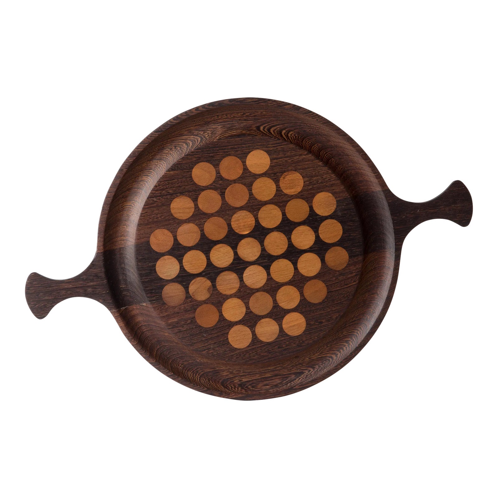 Theodor Skjode Knudsen for Skjøde Skjern Wenge Beech Rare Wood Tray ...