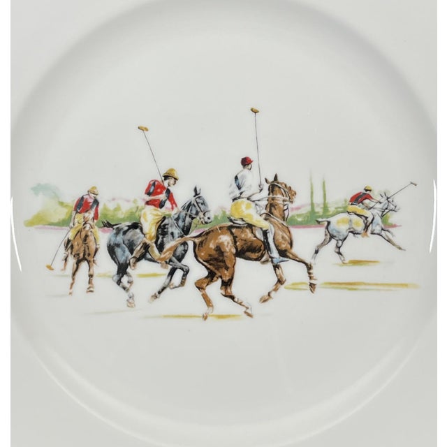 Vintage Ralph Lauren “Polo Scene” Bone China Dinner Plates- Set of 8 ...