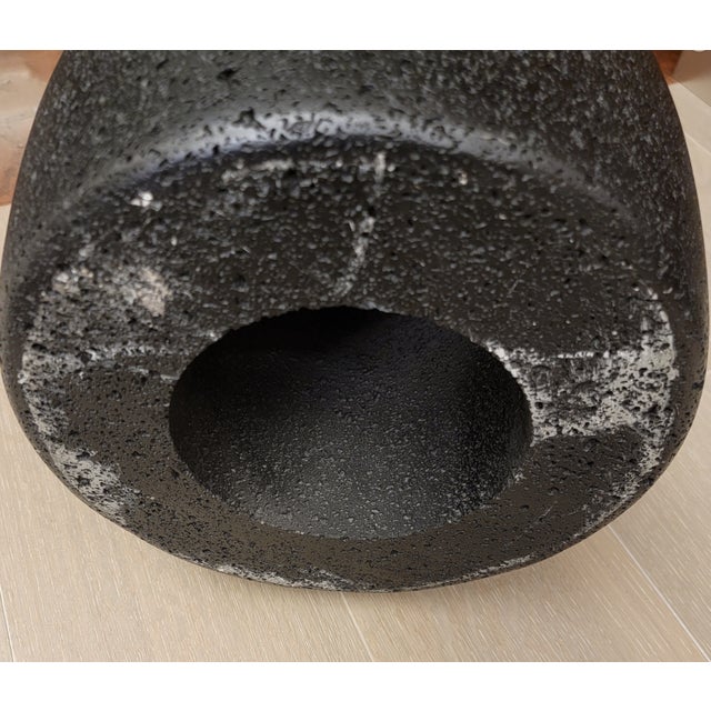 Christian Liaigre Cerro Lava Stone Indoor / Outdoor Side Table | Chairish