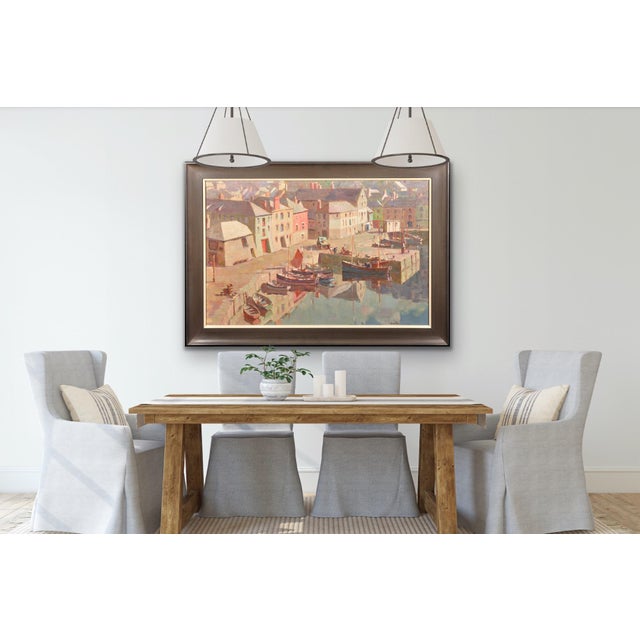 1950s "Before the Hot Day Brightens to Blue (Mevagissey Harbor ...