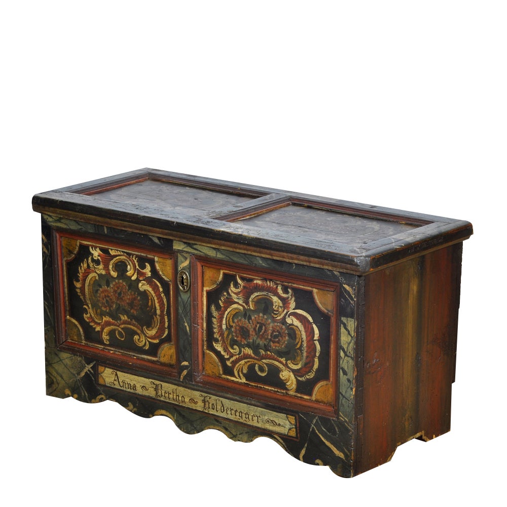 Vintage Wedding Chest, 1820s | Chairish