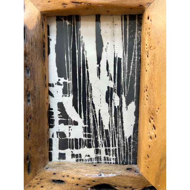 1950s Intaglios by Hal Bohn in Cactus Wood Frames -A Pair | Chairish