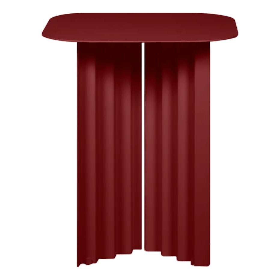RS Barcelona Plec Small Rectangular Steel, Maroon | Chairish