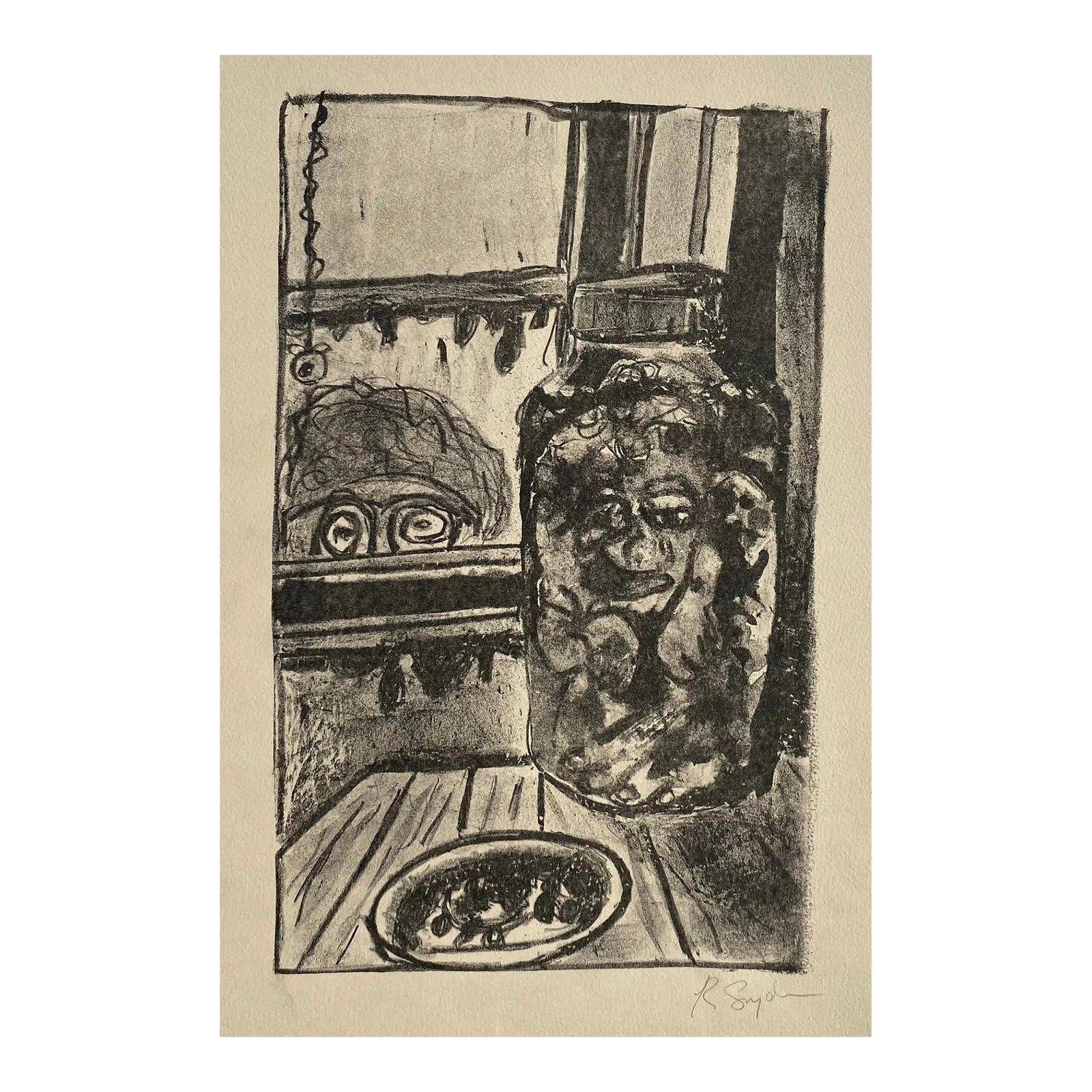 1970s Richard Snyder Modern Lithograph | Chairish