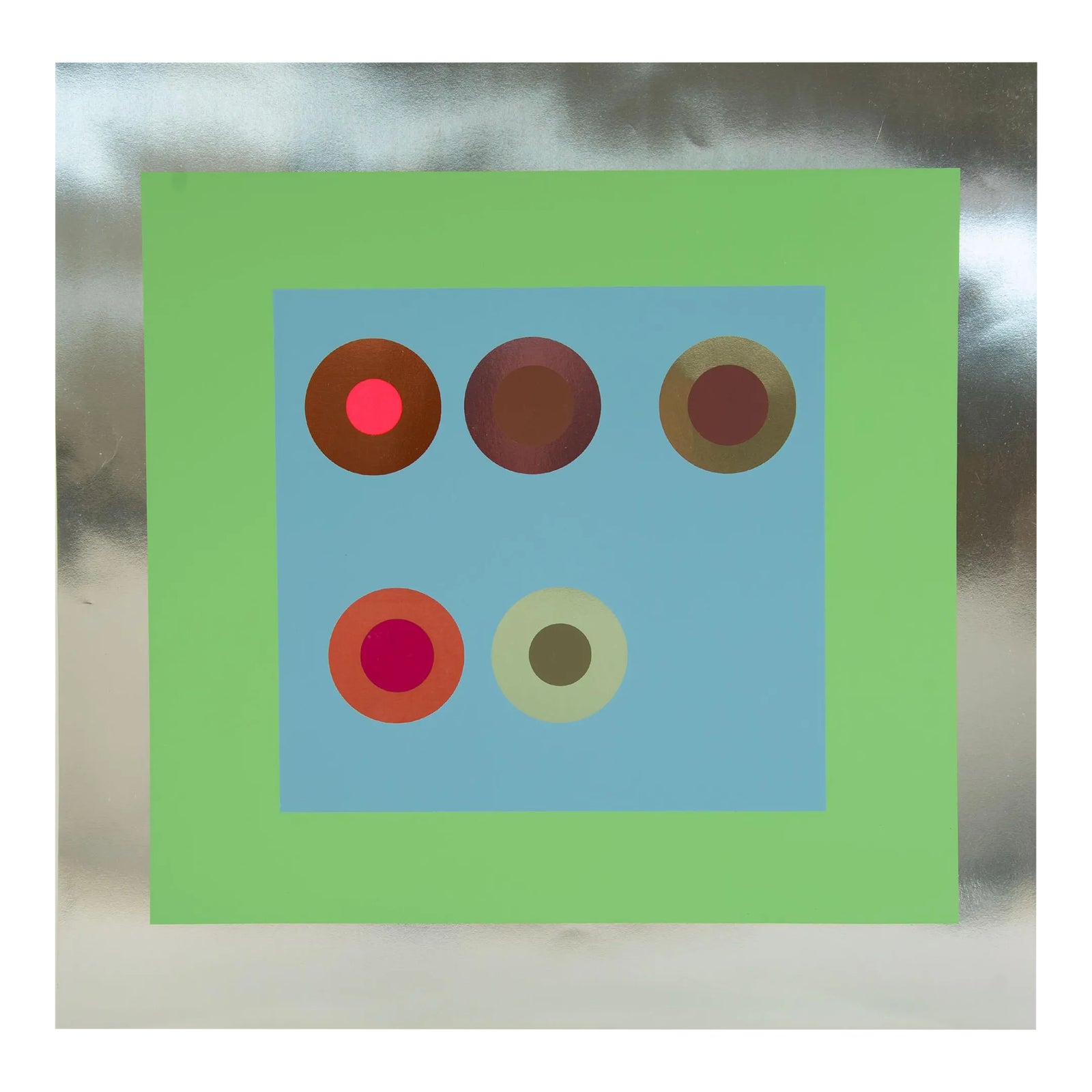 Abstract Op Art Serigraph Print by Peter Gee | Chairish