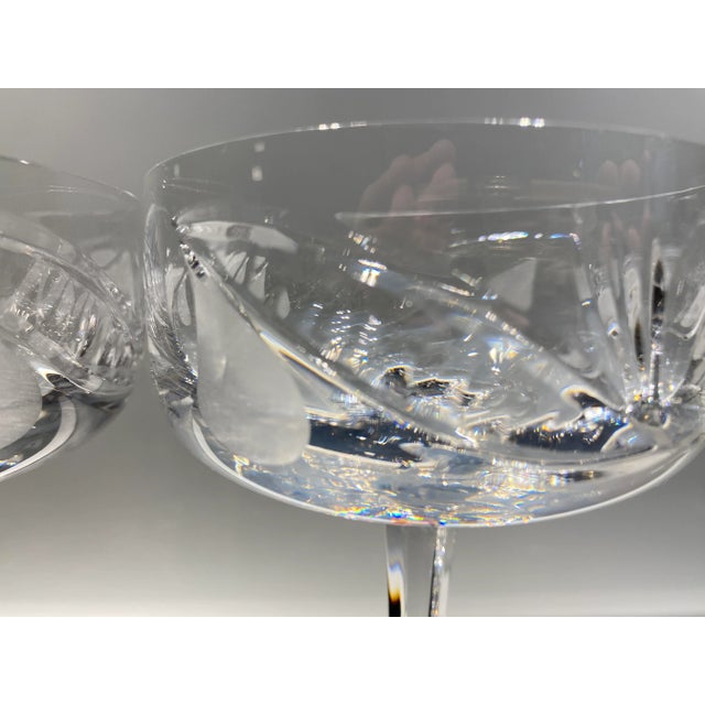 Set of 5 Vintage Rogaska Crystal Champagne Tall Sherbet / Coupes Design ...