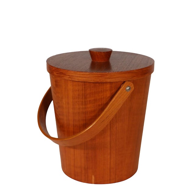 Mid Century Teak Ice Bucket Made in Japan by Viking | Chairish