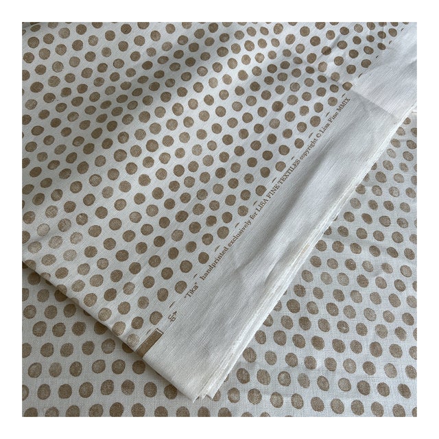 Lisa Fine Tika Linen Fabric- 6 Yards | Chairish
