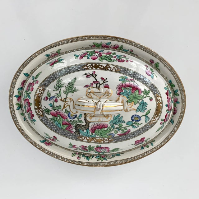 19th Century Minton "Indian Tree" Soup Tureen | Chairish