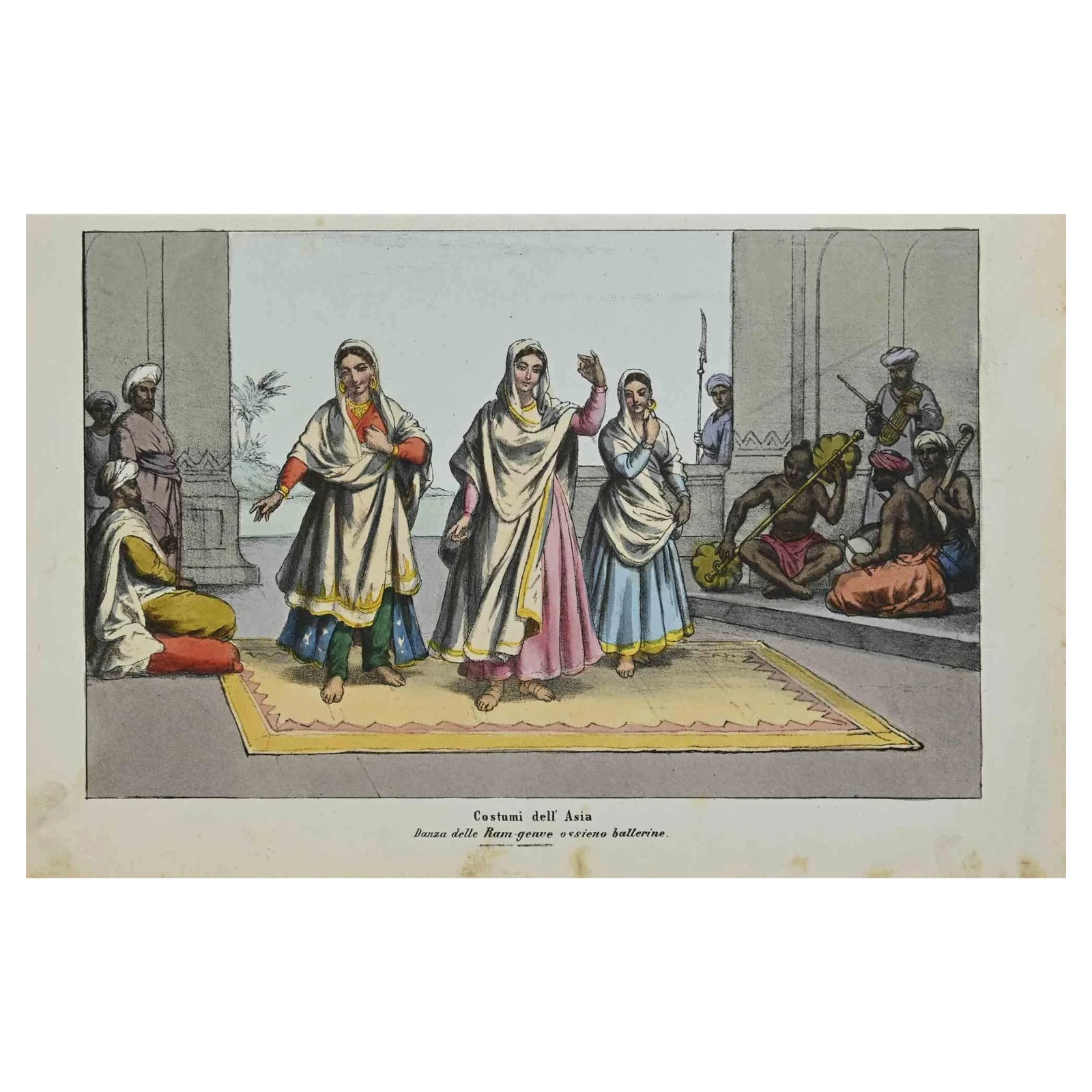 Various Artists, Ram Genie Dance, Lithograph, 1862 | Chairish
