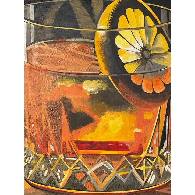 Whiskey Old Fashion Original Painting | Chairish