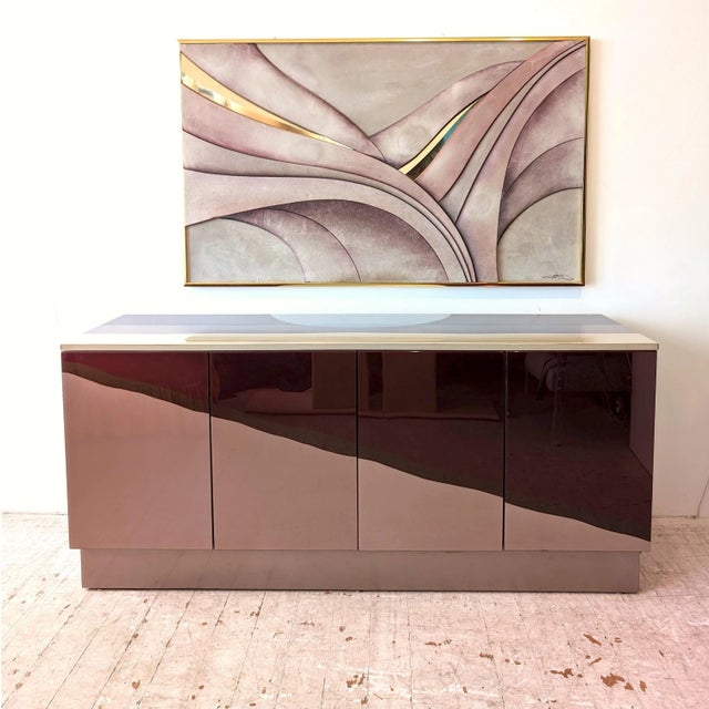 Vintage Postmodern Lacquer Sideboard by F Hayman Chaffey for ...