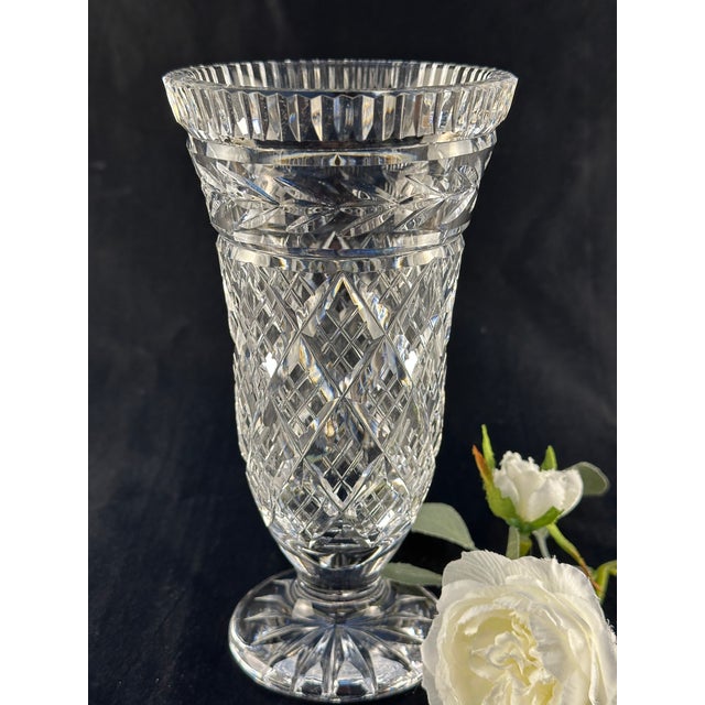Waterford Master Cutter Crystal Vase 7" – Vintage Irish Cut Glass #207 ...