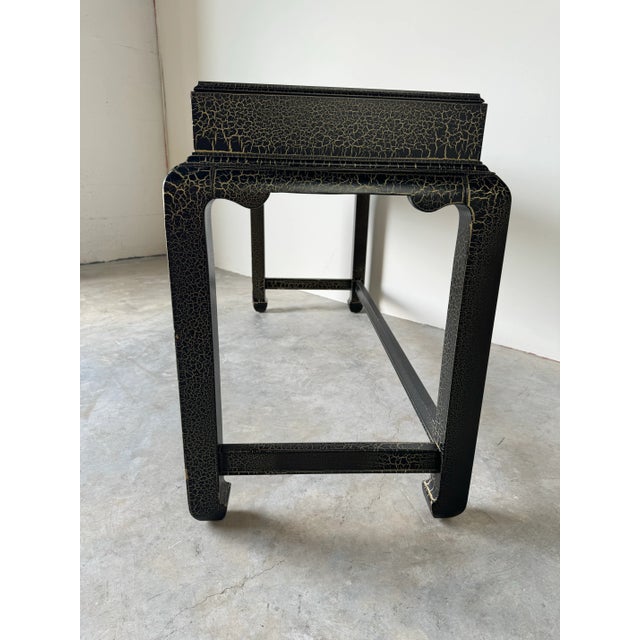 Vintage Asian Ming - Style Black Console or Sofa Table by Lane | Chairish