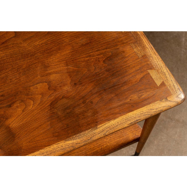 1960s Vintage Lane Walnut Side Table | Chairish