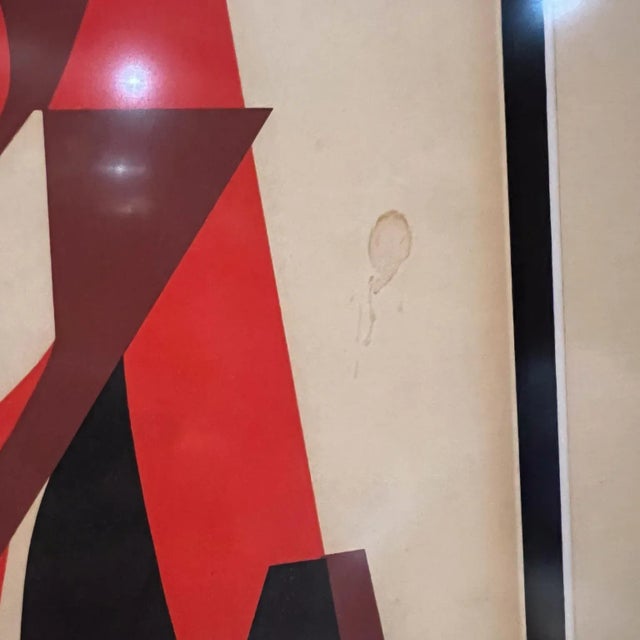 1982 Carlos Mérida Modernist Artwork Cubist Pre-Columbian | Chairish