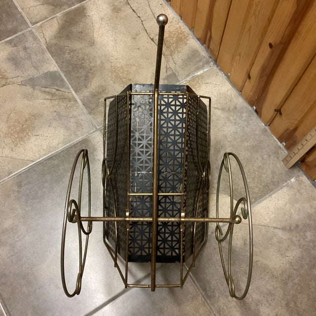 Vintage Mid-Century Modern Newspaper Rack | Chairish