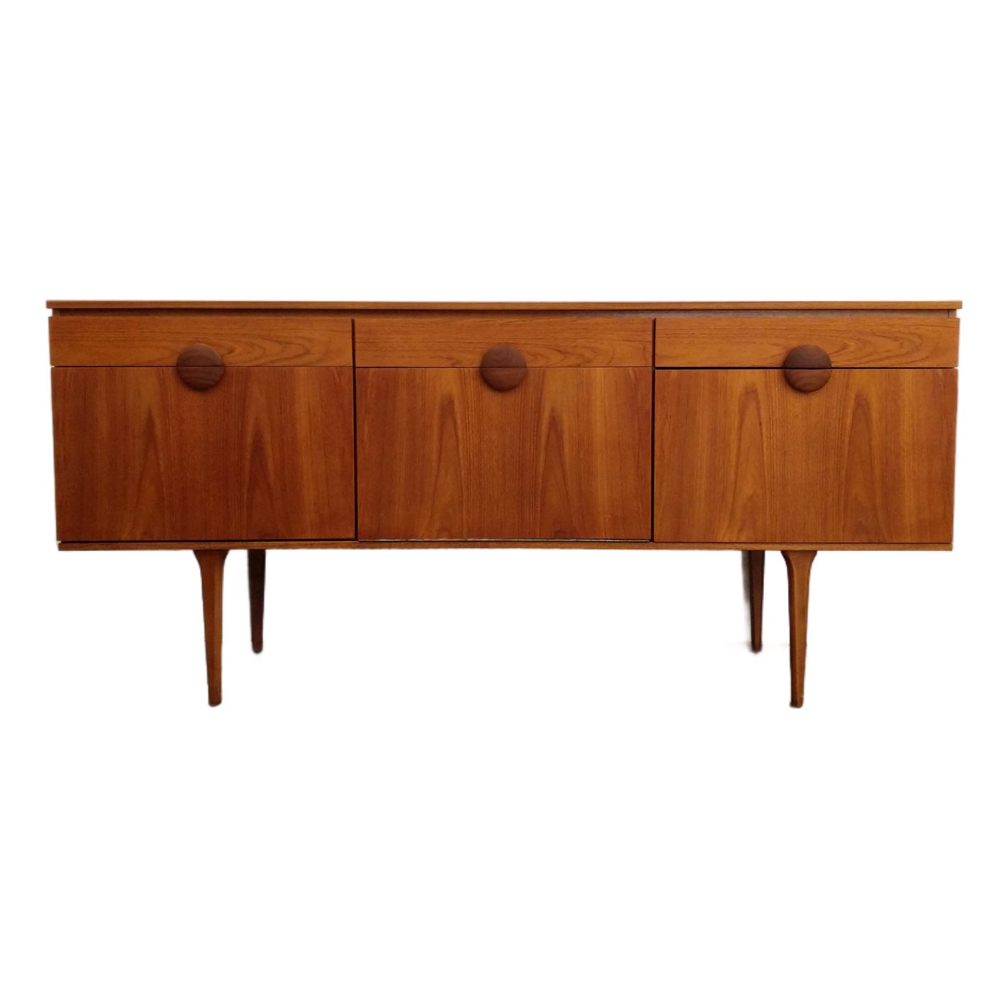 Vintage Mid Century Modern Teak Credenza by Austinsuite, Attributed ...
