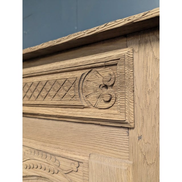 Neo-Rustic Jam Cupboard in Pickled Oak | Chairish