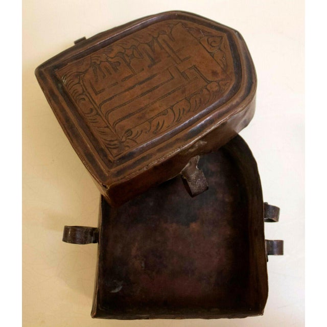 Antique Prayer Boxes with Metal Hinges - A Pair | Chairish