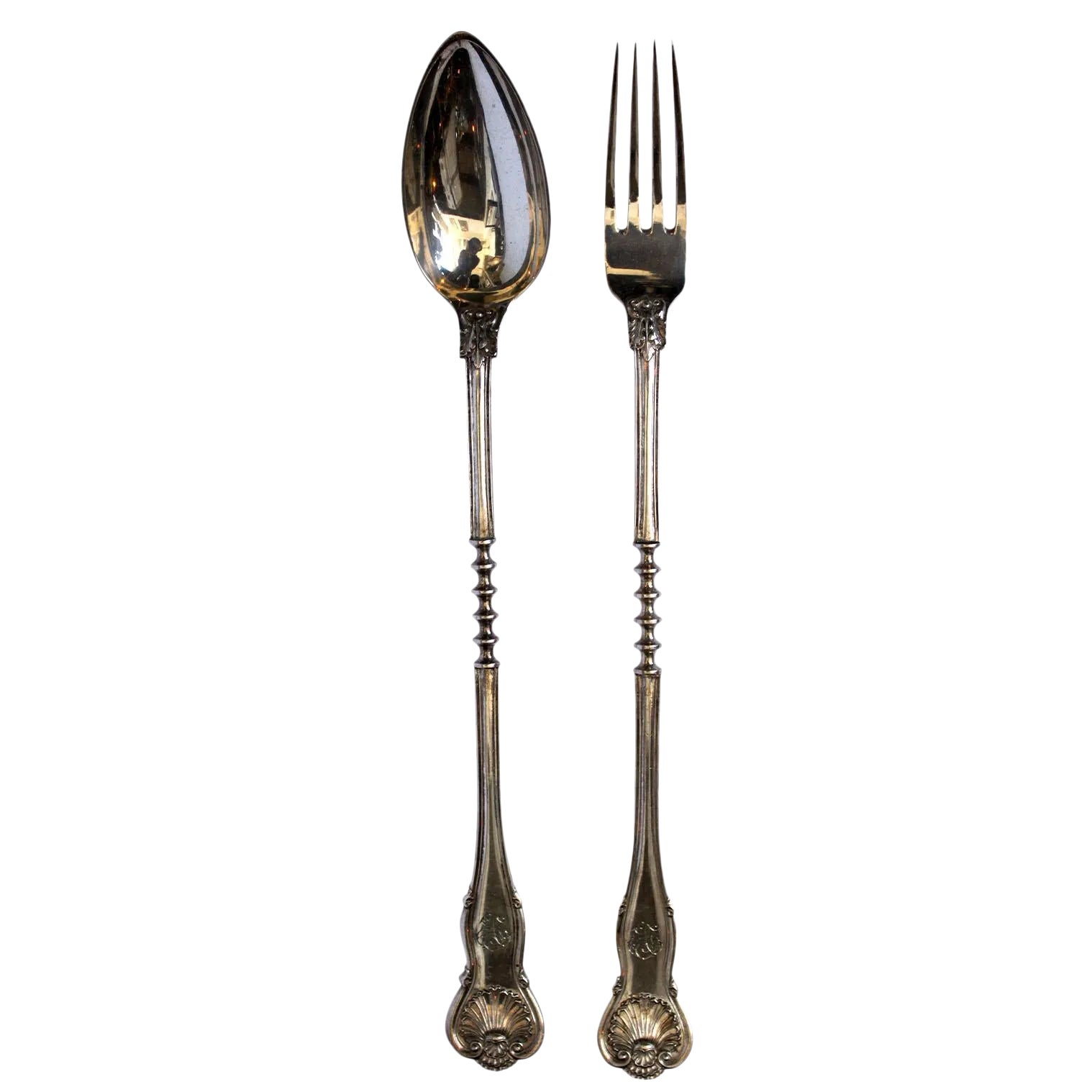 Sy & Wagner Silver Serving Set - 2 Pieces | Chairish