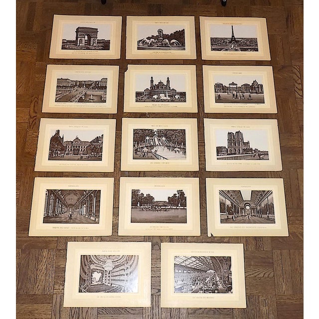 Authentic Antique 19th Century Paris Views Lithographs - Set of 12 ...