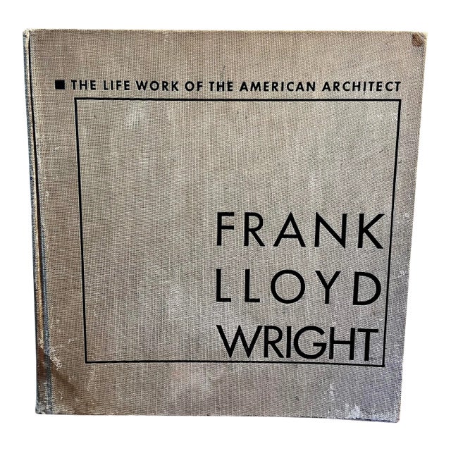 Hardcover The Life Work of the American Architect Frank Lloyd Wright by A. Kroch and Son ...