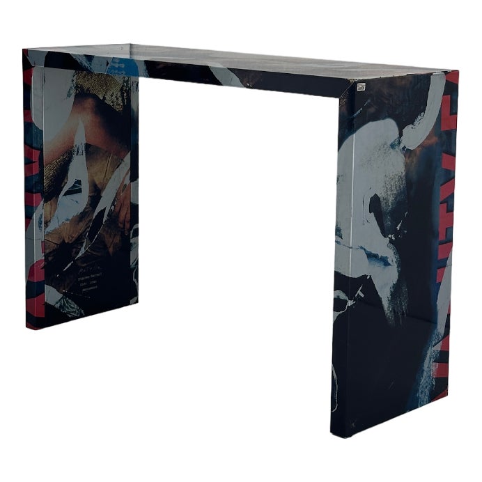 Console Table by Mimmo Rotella and Zero Design, 1990s | Chairish