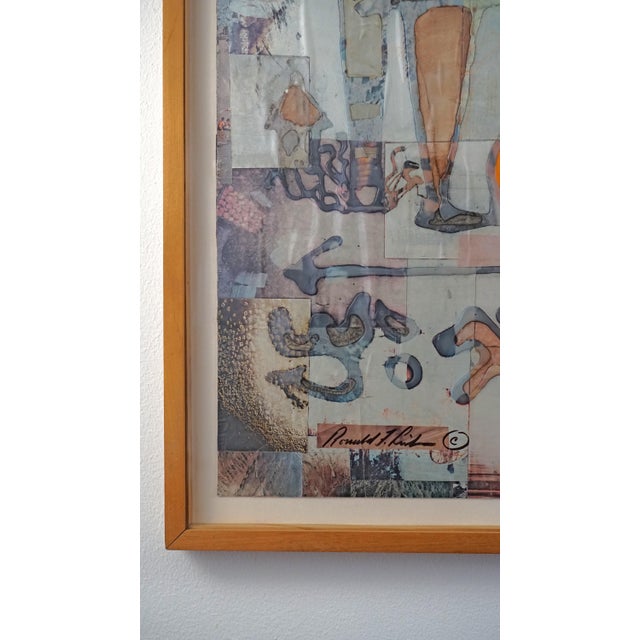 Ron F. Linder Abstract Painting & Collage, Paleo Series: Maturation ...