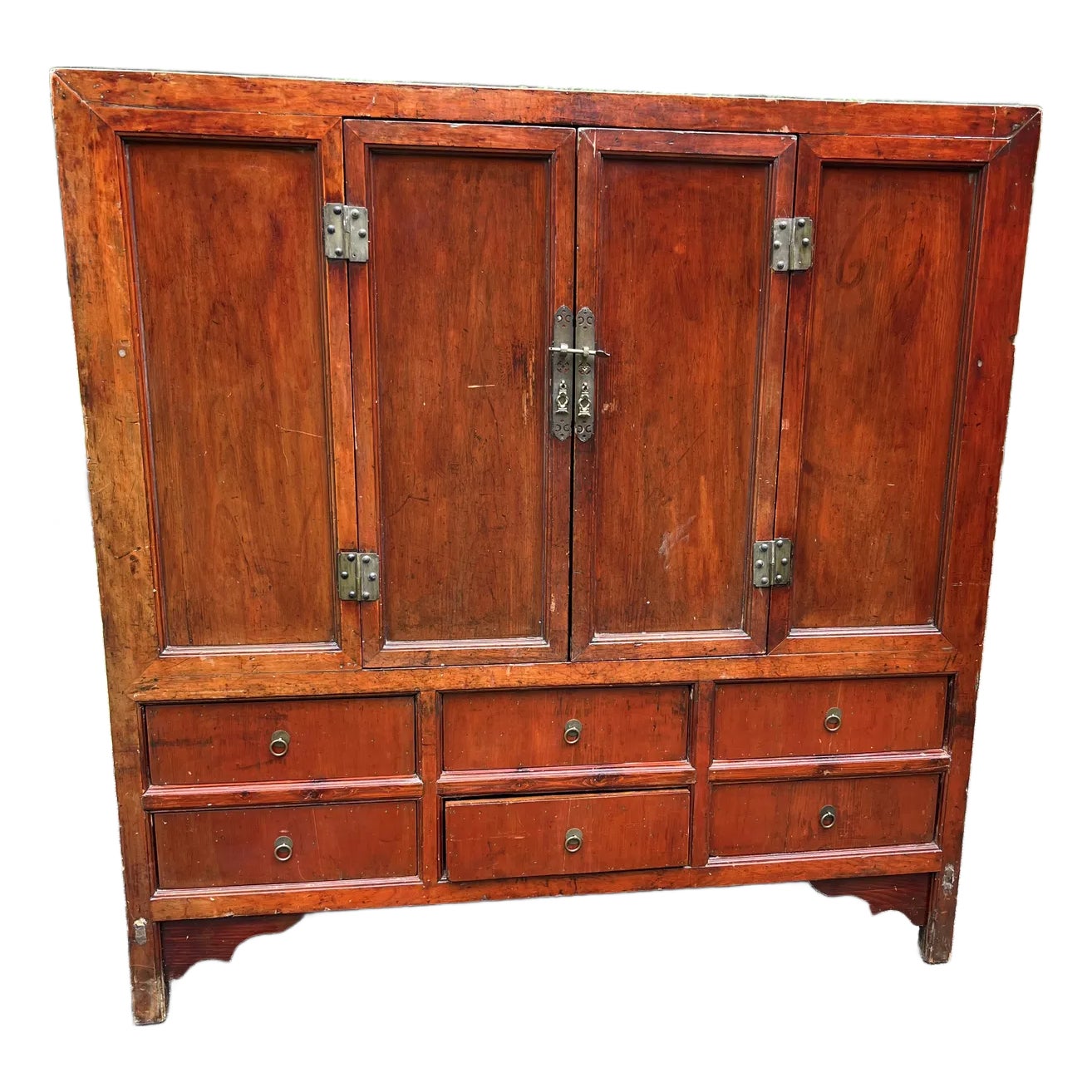 Antique Asian Storage Cabinet | Chairish