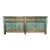 Modern Rustic Teal Sideboard | Chairish