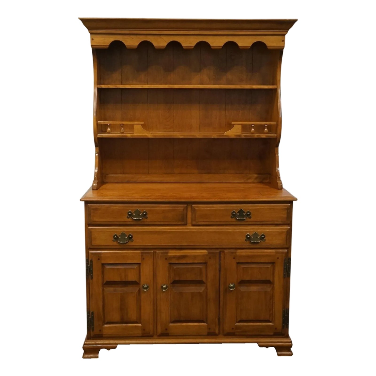 Temple Stuart Solid Hard Rock Maple Colonial Early American 44" Buffet ...