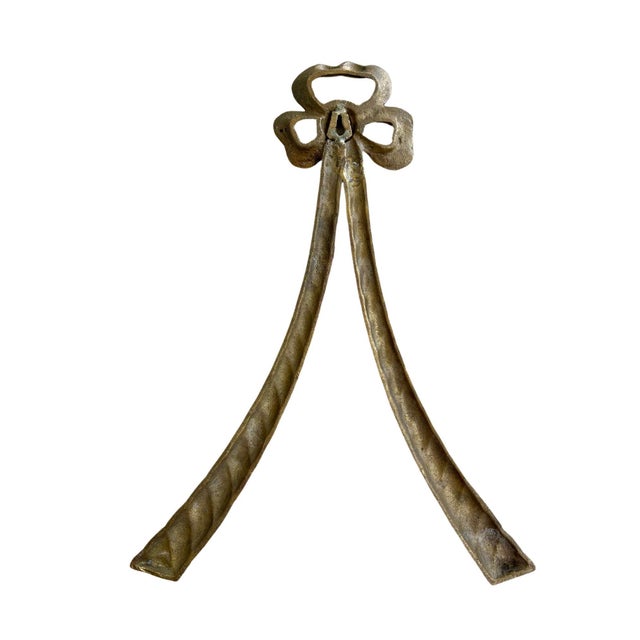 Vintage Hollywood Regency Brass Tied Bow & Ribbon | Chairish