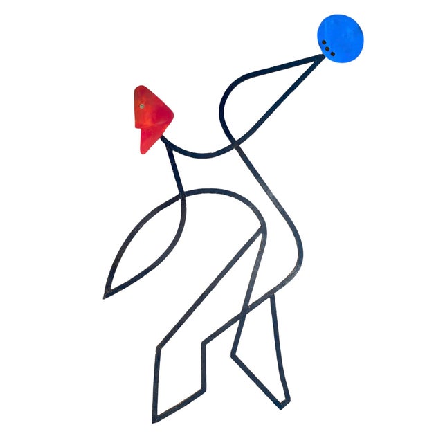 Frederic Weinberg Mid-Century Modern Bowler Wall Sculpture | Chairish