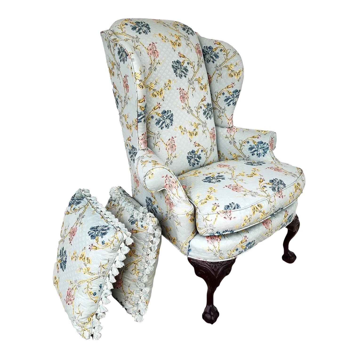 Oversized Wingback Chair by Century Furniture Co | Chairish