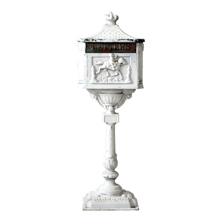 Antique Cast Iron Mailbox | Chairish