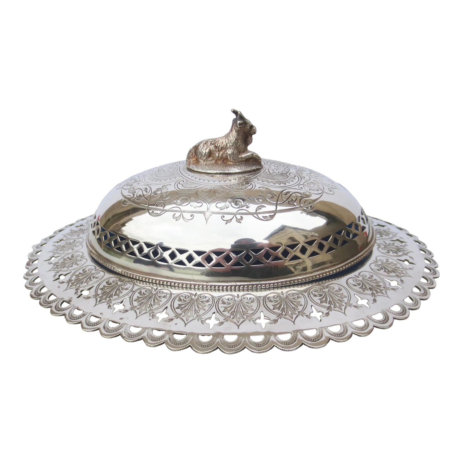 Butter Server Silver Plate Circa 1850 - Set of 3 | Chairish