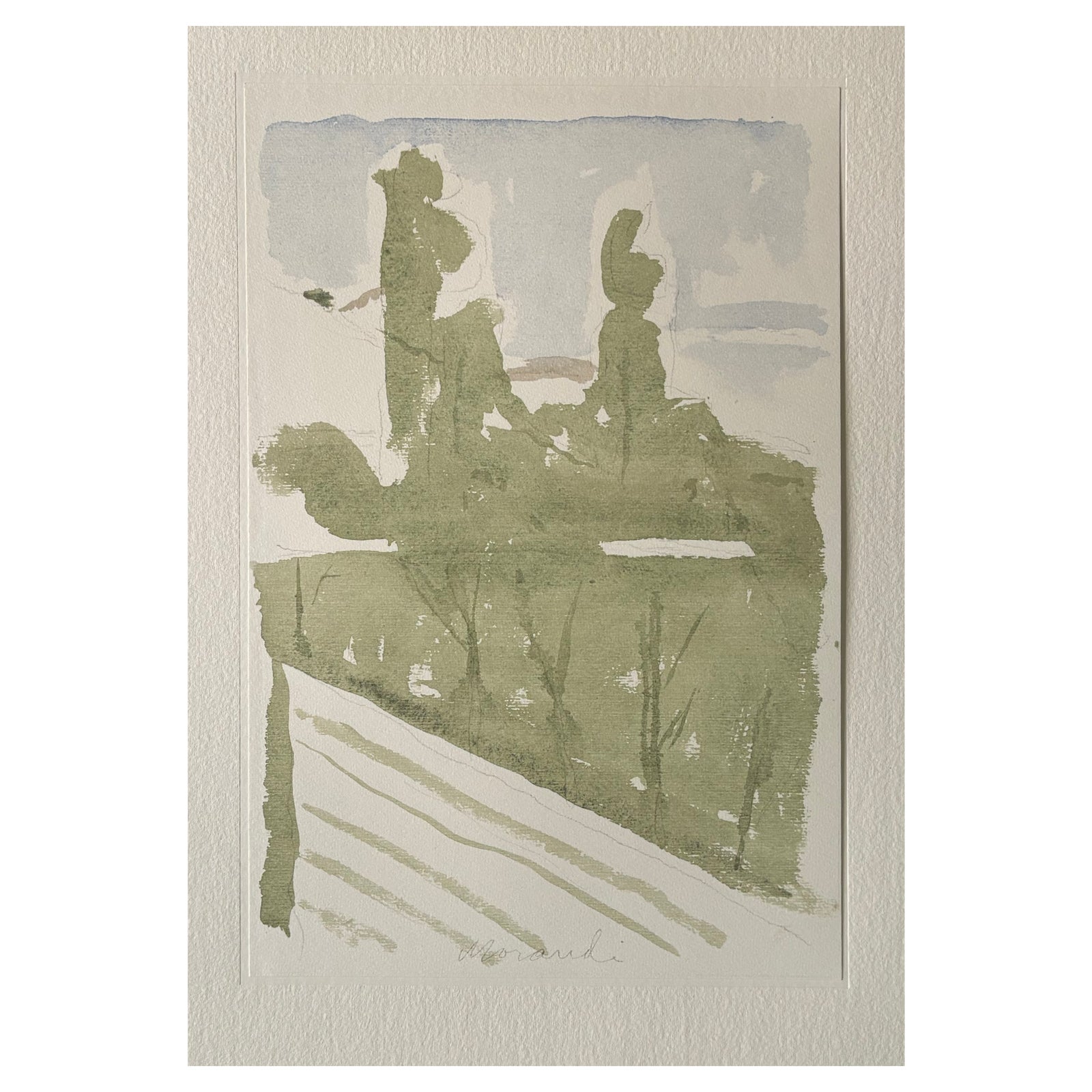 Giorgio Morandi, Landscape, 1958-1973, Lithograph | Chairish