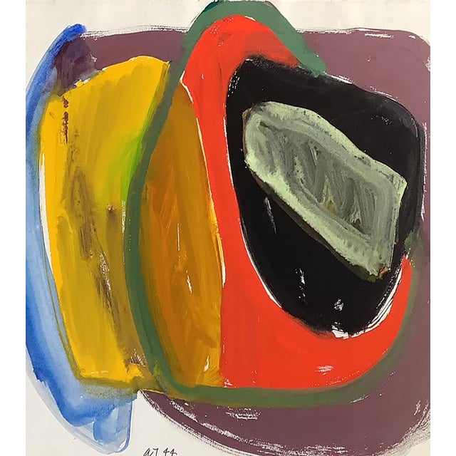 Alma W. Thomas (Attributed) Modernist Abstract Watercolor Painting ...