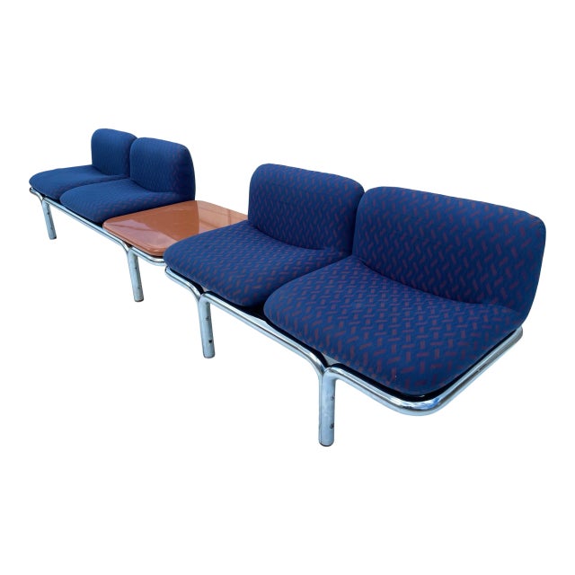 Chrome Tubular Sofa Set by Brian Kane for Metropolitan | Chairish