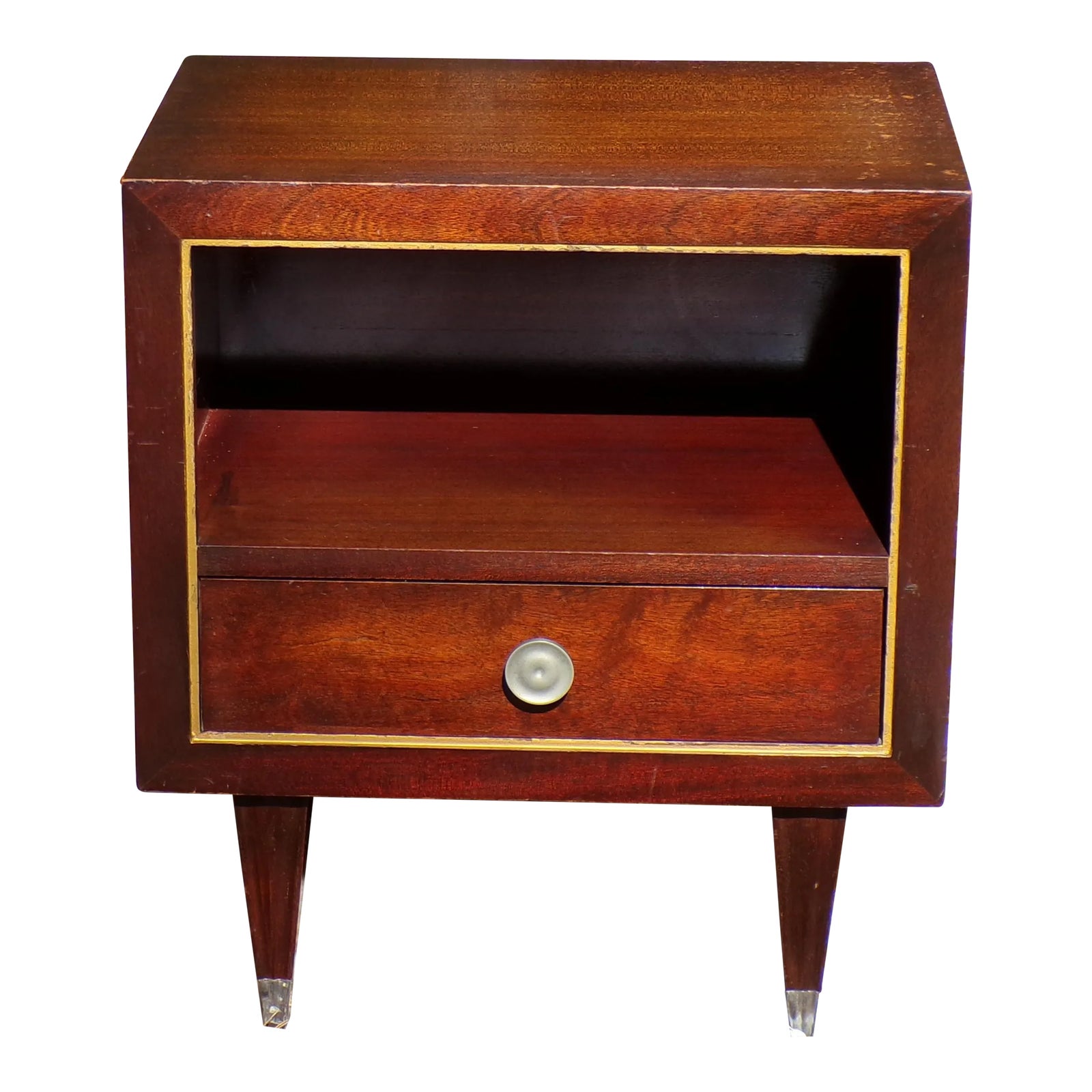 Vintage Mid Century Sieling Modern 1 Drawer Mahogany Nightstand End ...