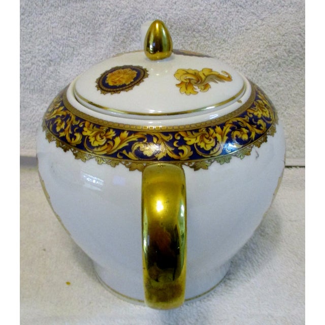 1980s T. Limoges France Depos Porcelain Bacchus Tea Pot | Chairish