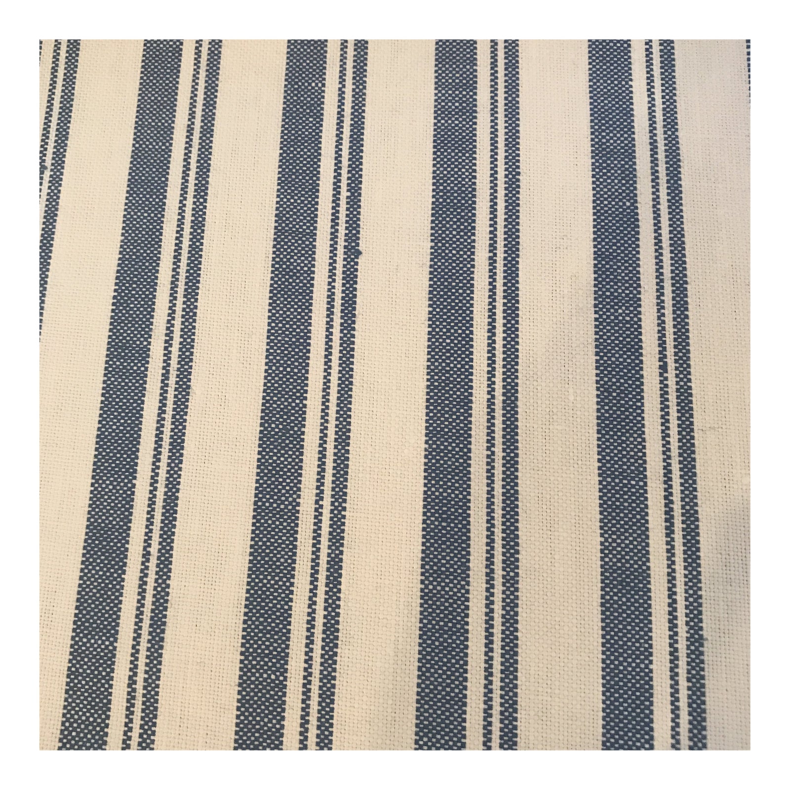 Schumacher “Capri” Striped Blue Fabric | Chairish