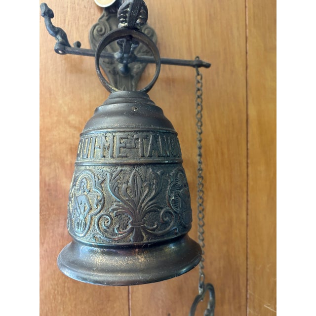Antique Brass Monastery Bell Wall Mount | Chairish
